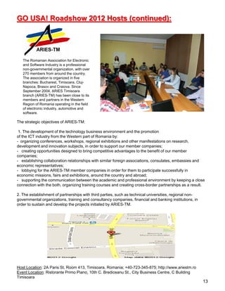 RACC's GO USA! Roadshow 2012 conference brochure | PDF