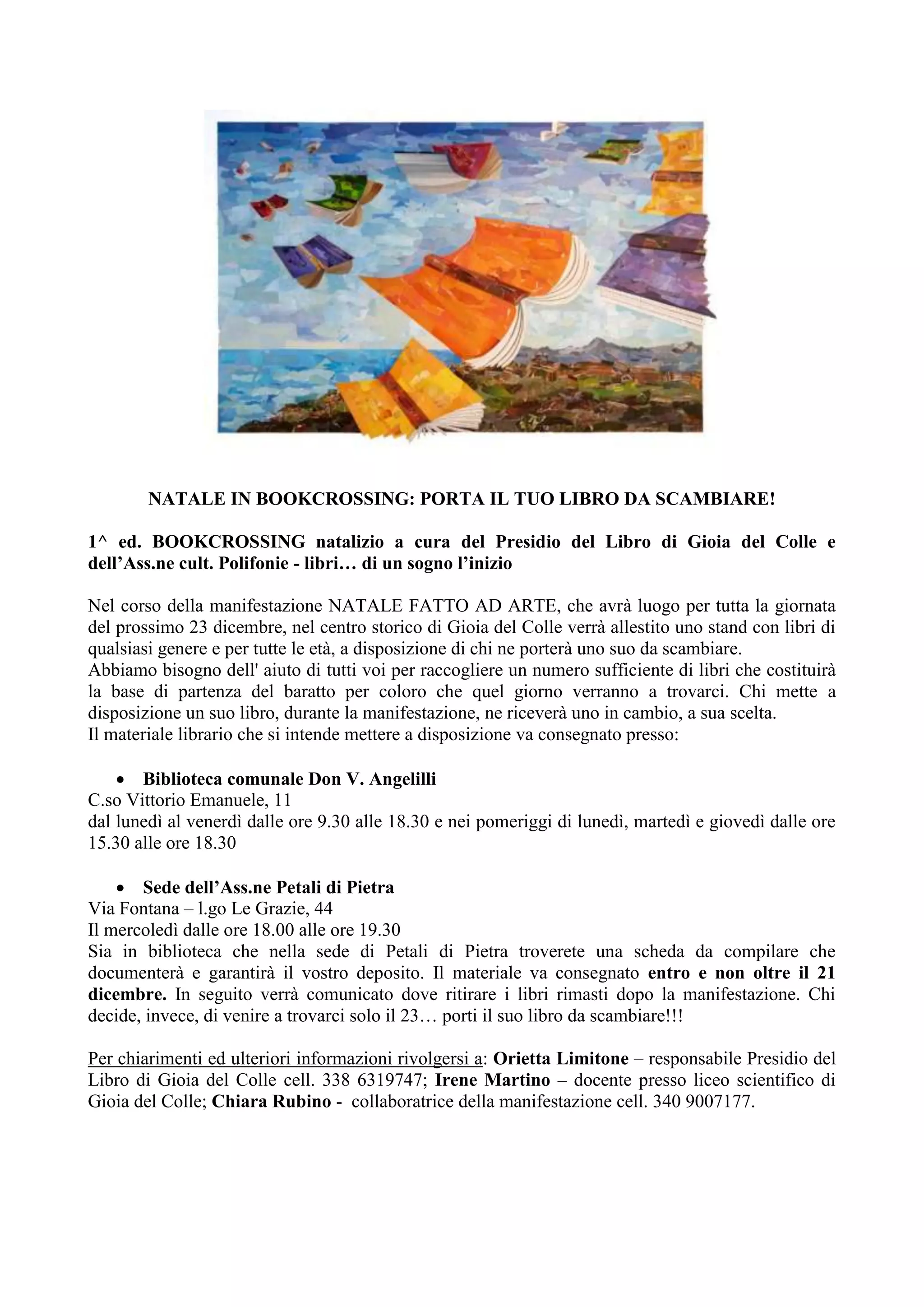 Raccolta bookcrossing 2012 | PDF