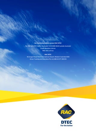 RAC DTEC Brochure 2016 | PDF
