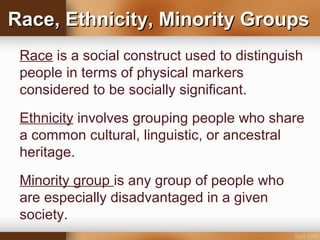 ELEMENTS OF SOCIAL LIFE: RACE AND ETHNICITY | PPT