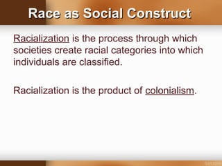 ELEMENTS OF SOCIAL LIFE: RACE AND ETHNICITY | PPT
