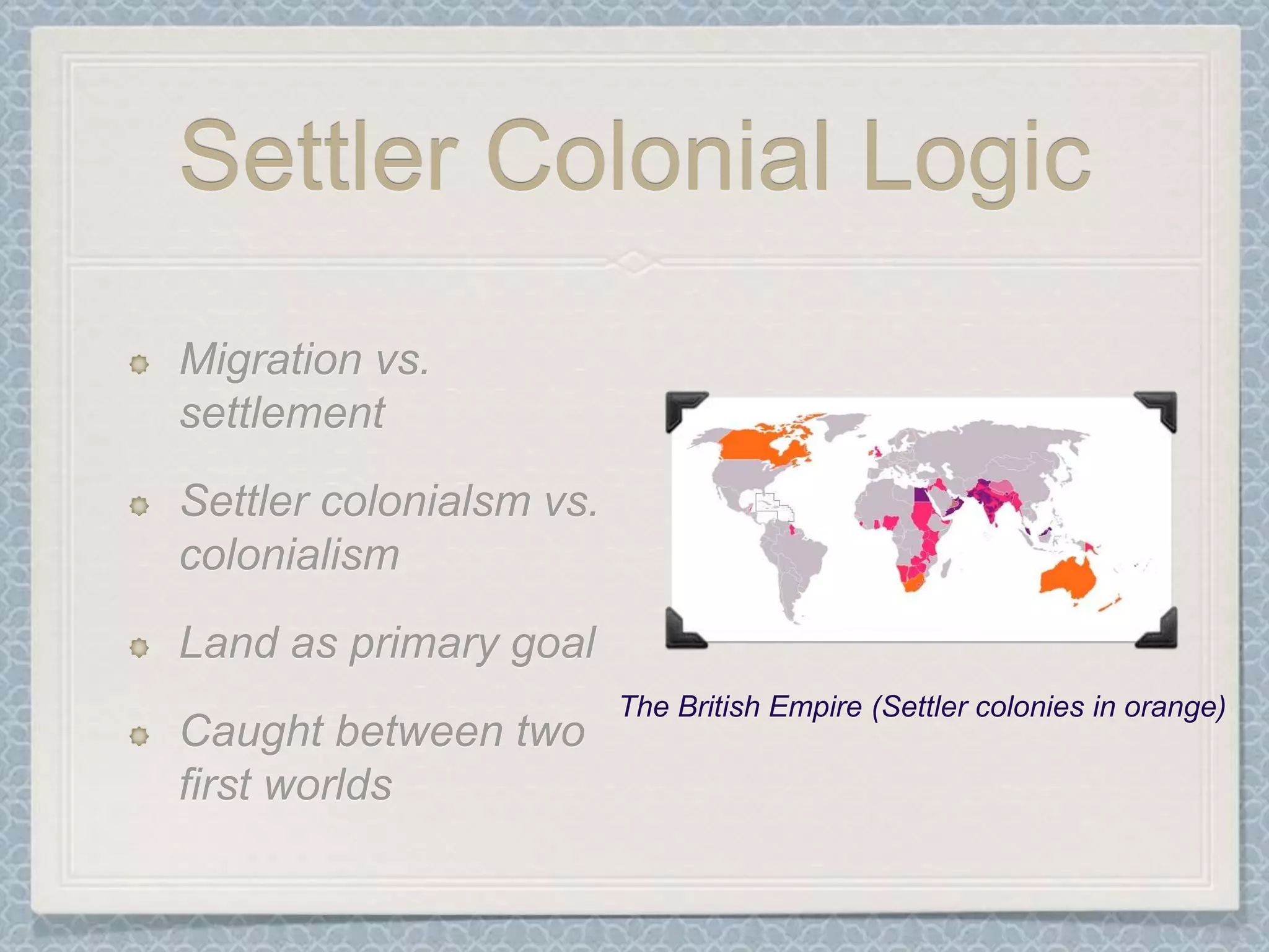 Race, settler colonialism and Indigenous resistance | PPTX