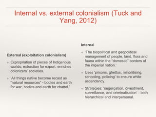 Race, settler colonialism and Indigenous resistance | PPTX | Land and ...