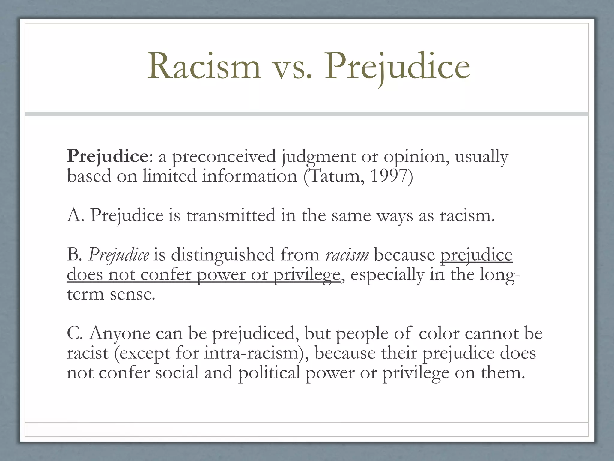 Race and white privilege | PPT