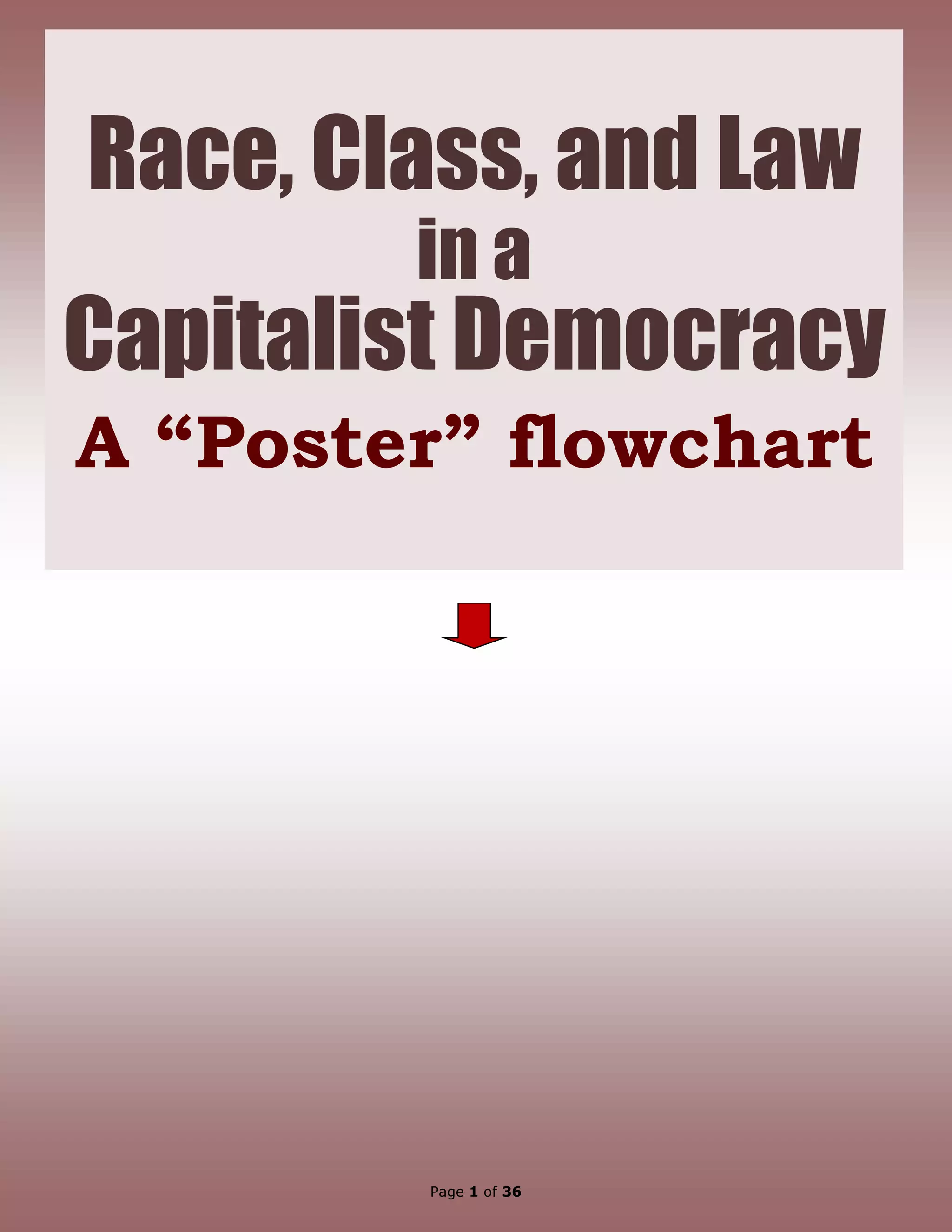 Race, Class, and Law in a Capitalist Democracy: A Poster Flowchart ...