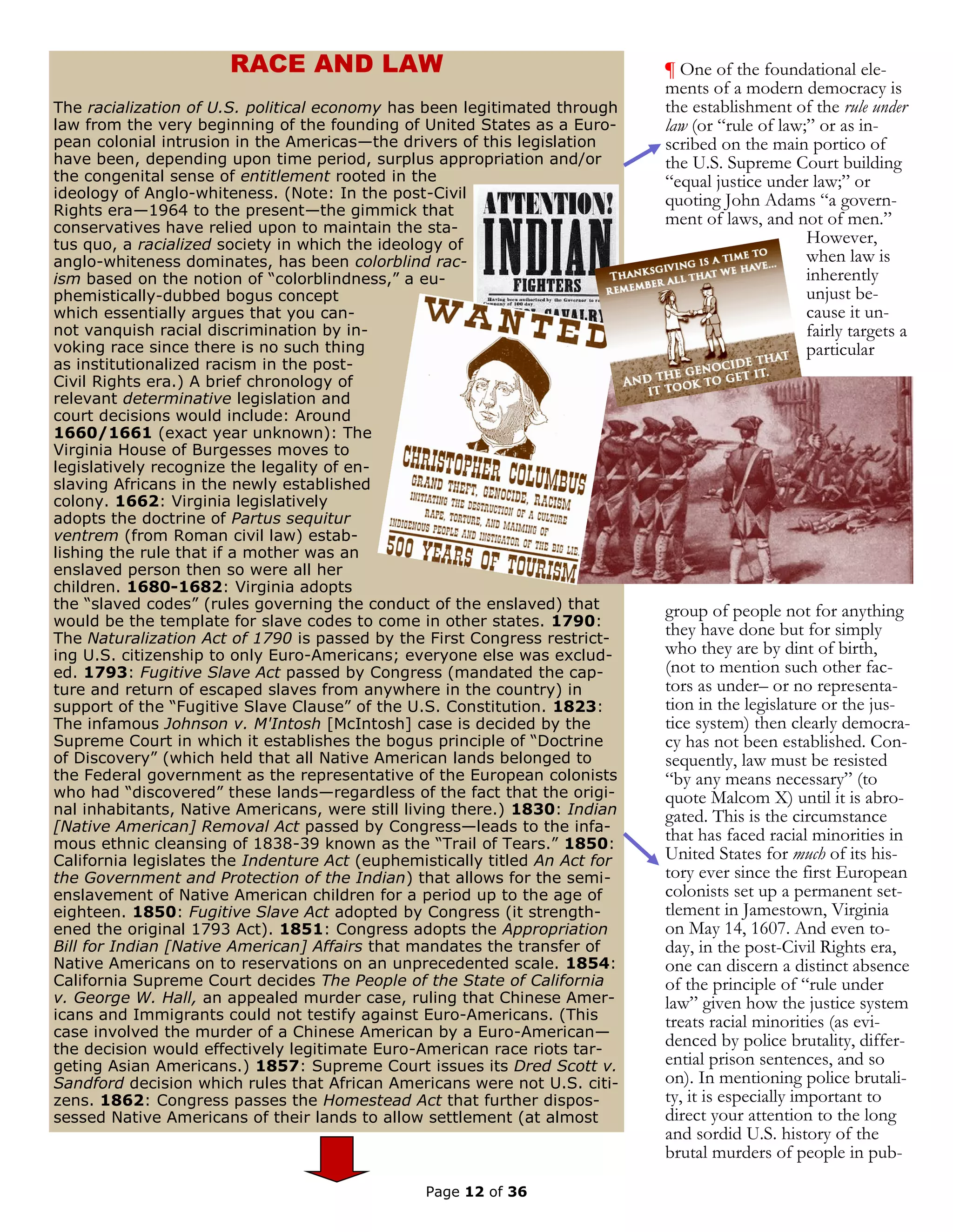 Race, Class, and Law in a Capitalist Democracy: A Poster Flowchart ...