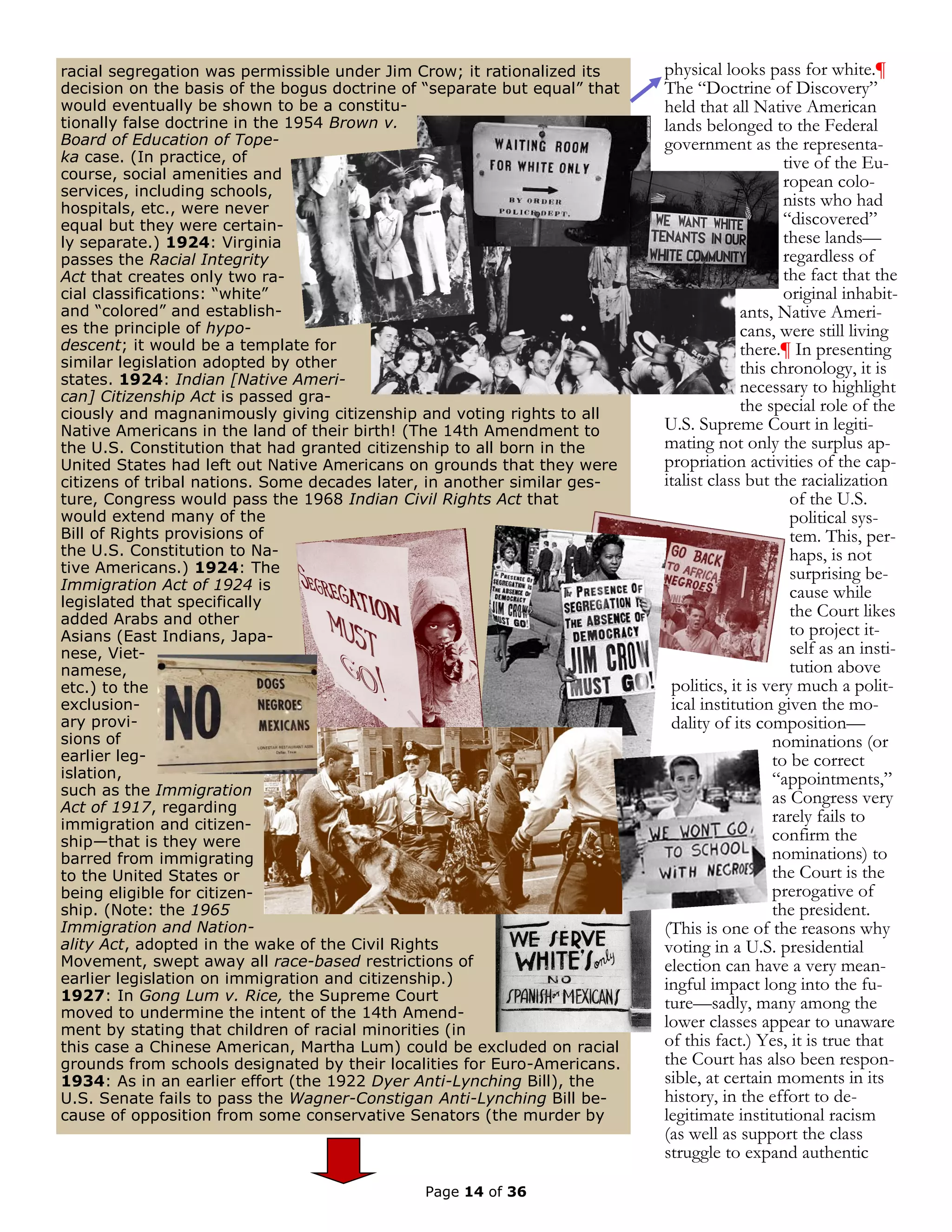 Race, Class, and Law in a Capitalist Democracy: A Poster Flowchart | PDF