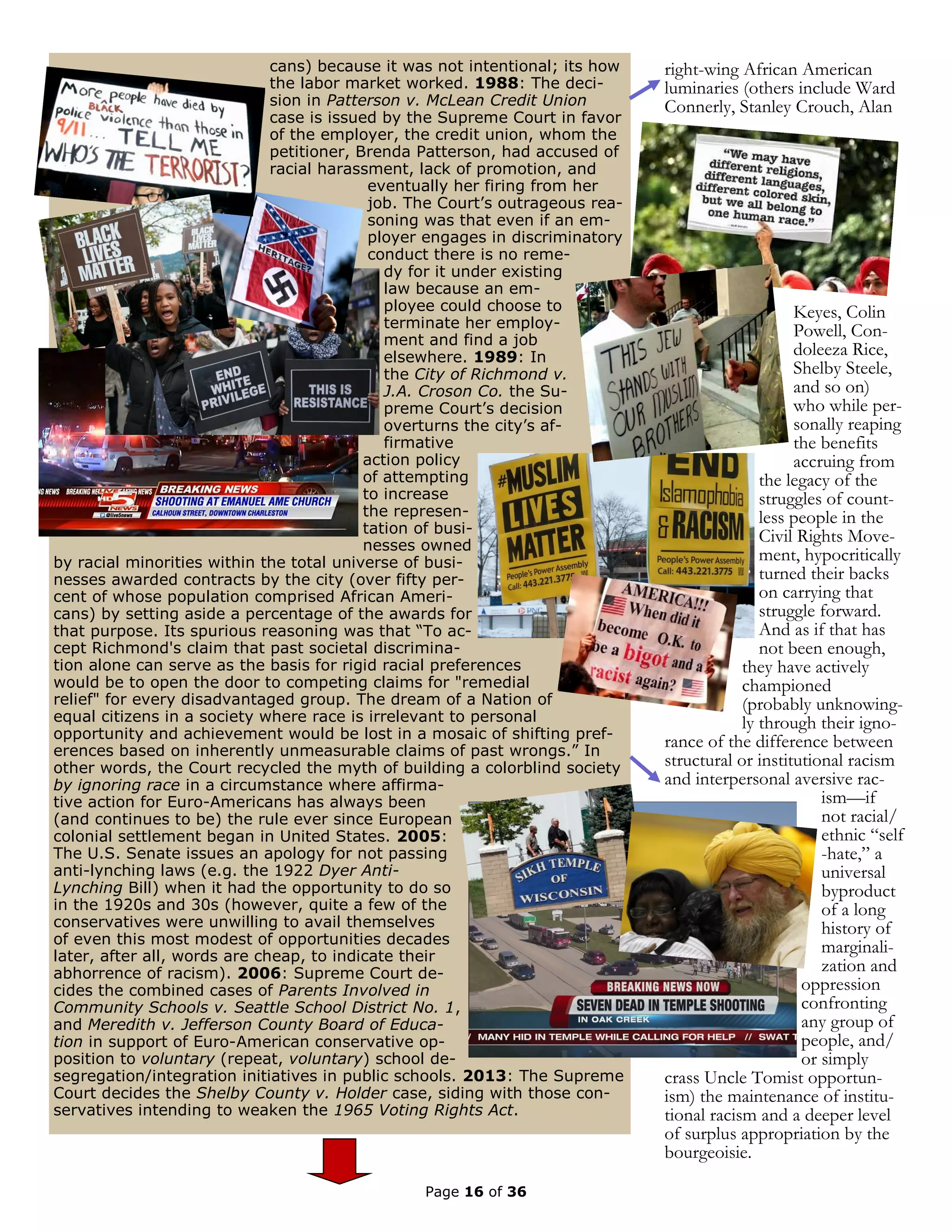 Race, Class, and Law in a Capitalist Democracy: A Poster Flowchart | PDF