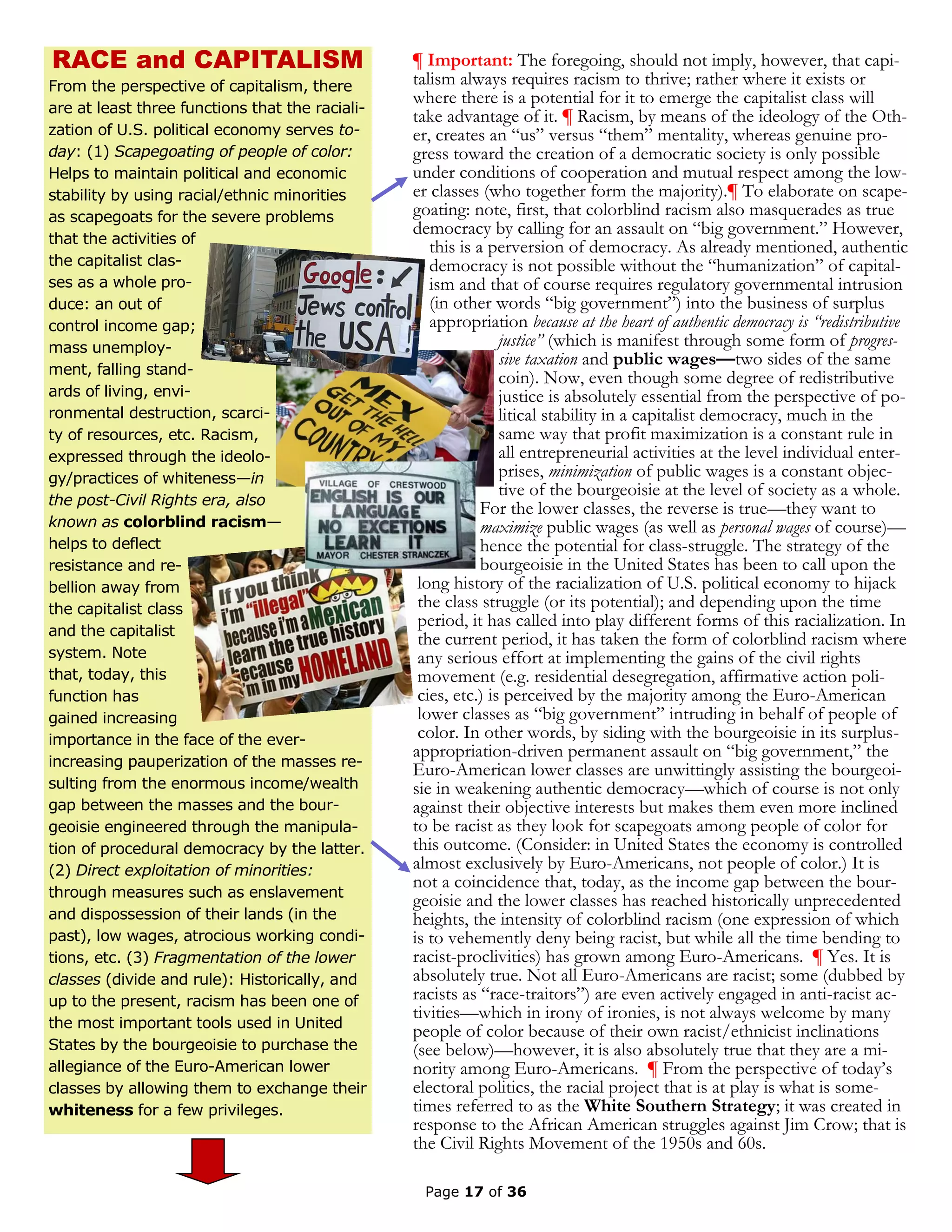 Race, Class, and Law in a Capitalist Democracy: A Poster Flowchart ...