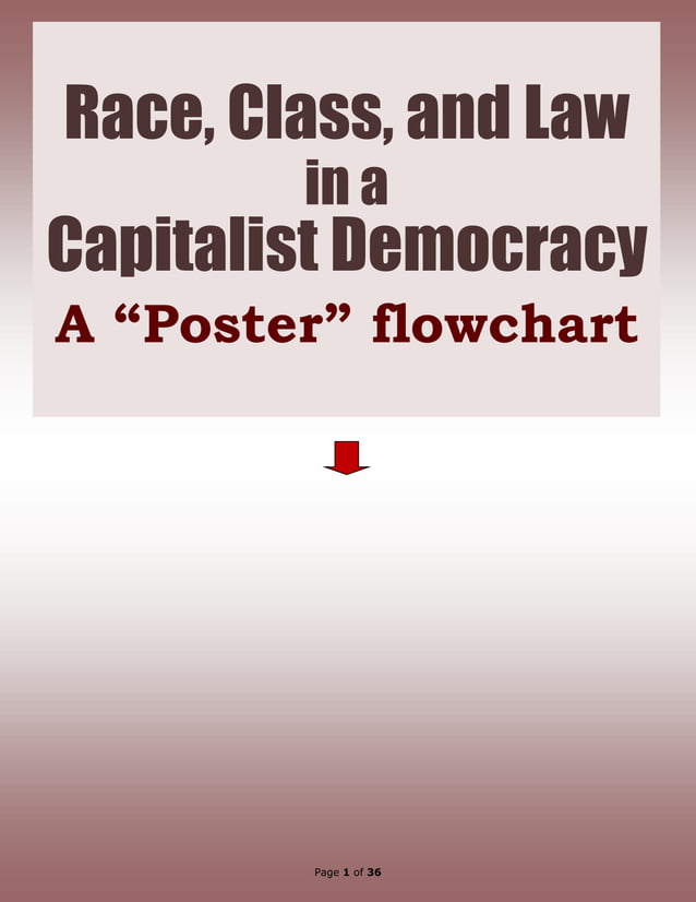 Race, Class, and Law in a Capitalist Democracy: A Poster Flowchart ...