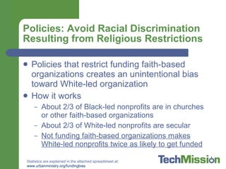 Race Class Gender Faith & Nonprofit Funding | PPT