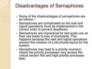 RACE CONDITION, DEADLCKS AND SEMAPHORE PRESENTATION | PPTX