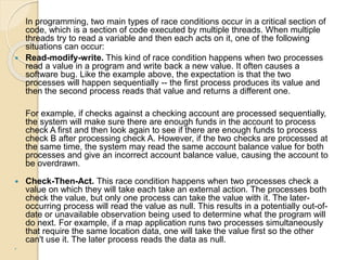 RACE CONDITION, DEADLCKS AND SEMAPHORE PRESENTATION | PPTX