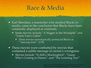 Race & media portrayal | PPTX | Debated Sensitive Social Issues ...
