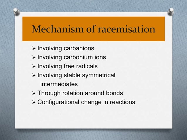 Racemisation n resolution | PPTX