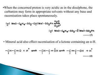 Racemisation and method of resolution | PPTX