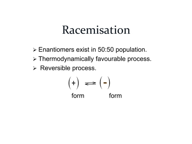 Racemisation resolution | PDF