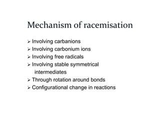 Racemisation resolution | PDF