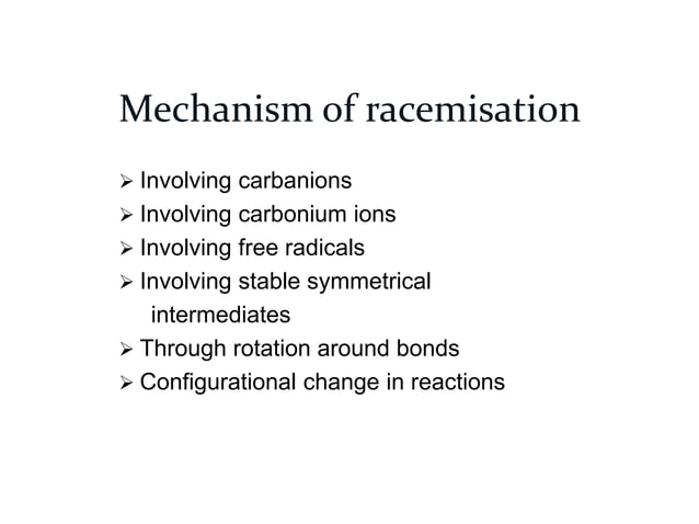 Racemisation resolution | PDF
