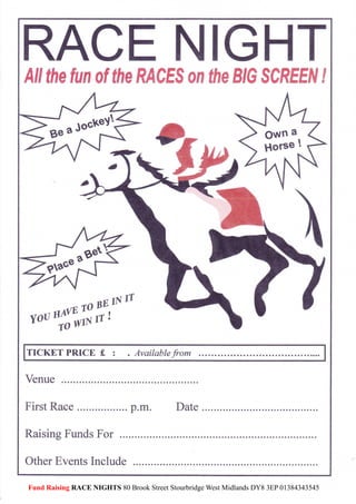 Race Night Poster Template