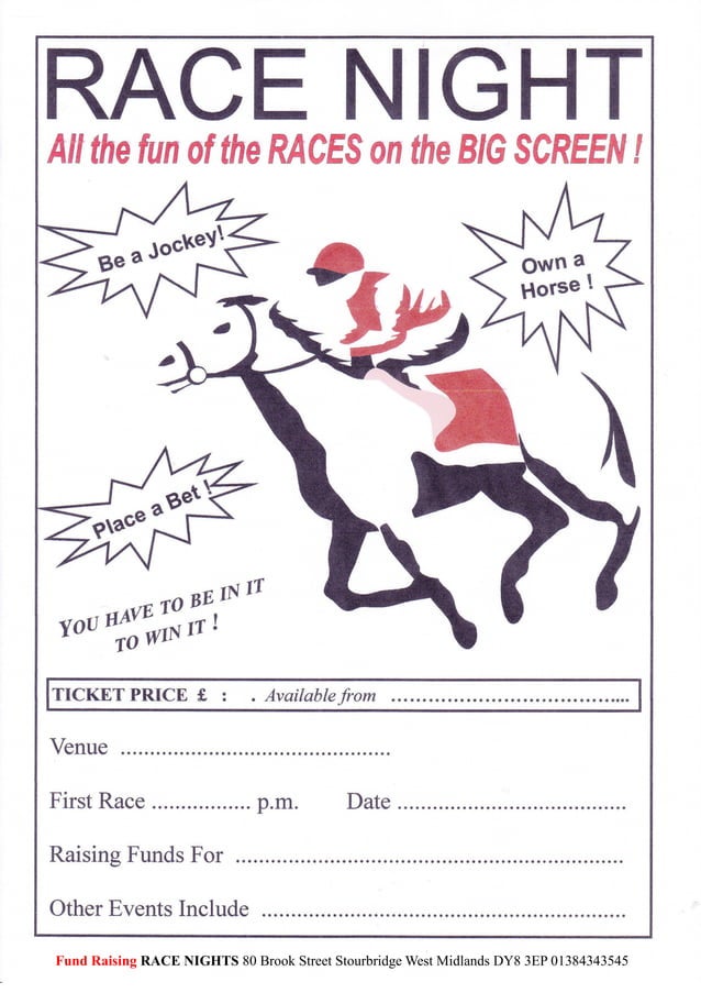 Race night poster | PDF