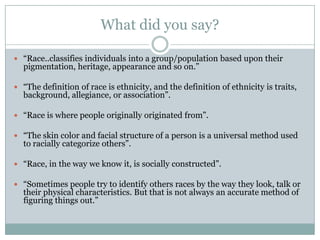 Race presentation | PPTX