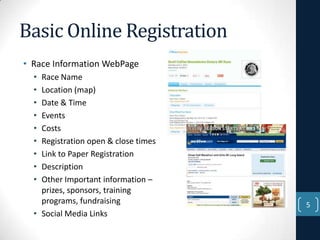 Online Race Registration | PPTX