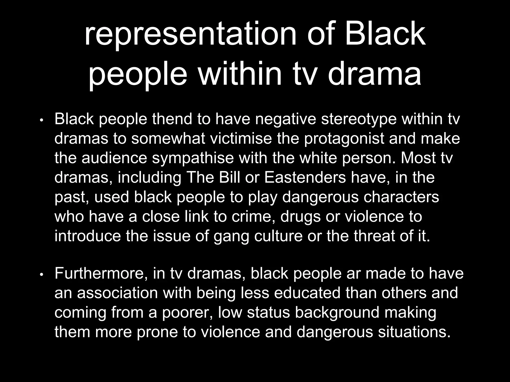 Race representation | PPTX