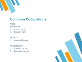 Race/ Racism/ Racial Vocabulary for ESL | PPTX