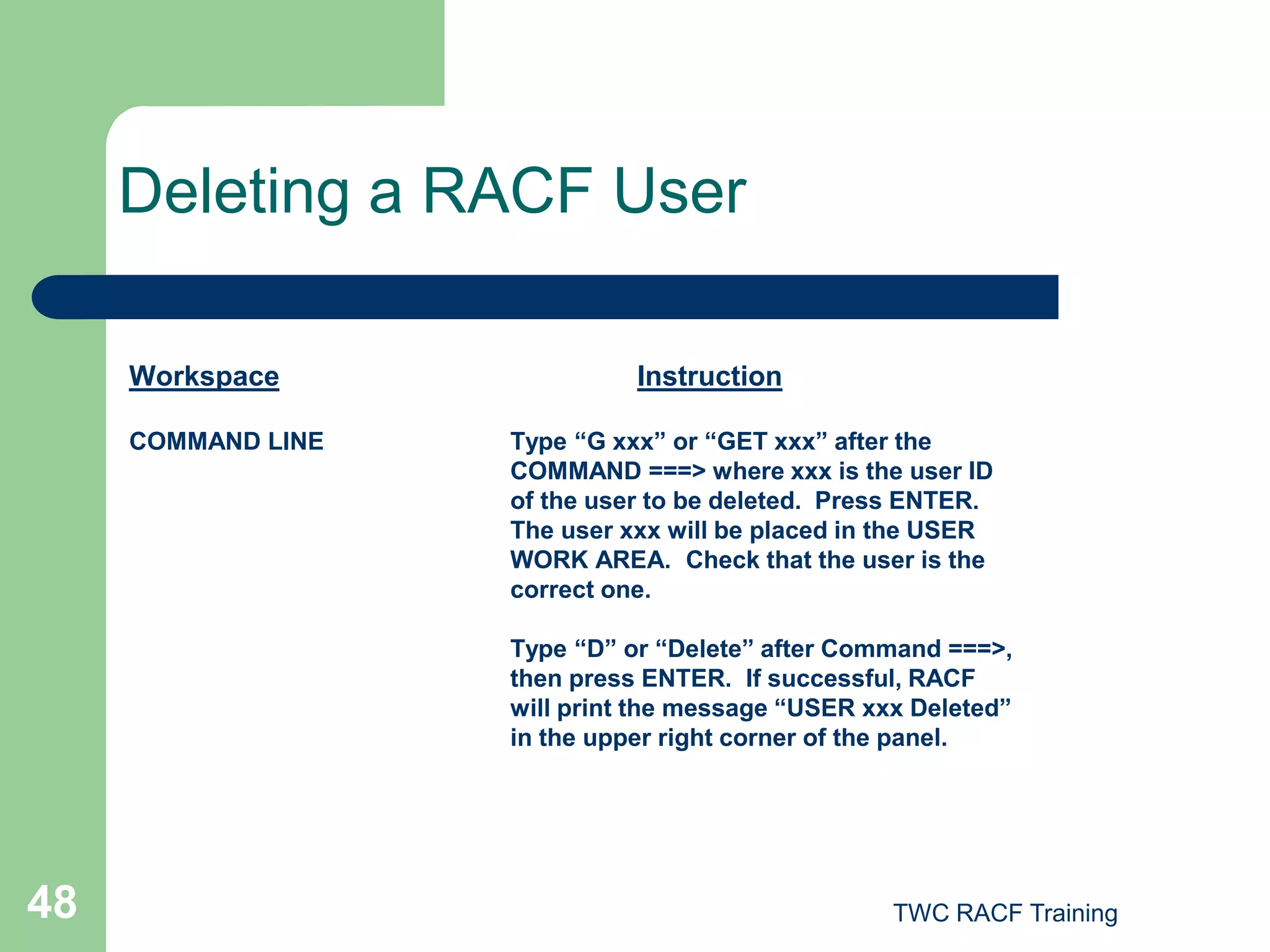 RACF Managers Operating Standards_Procedures.ppt