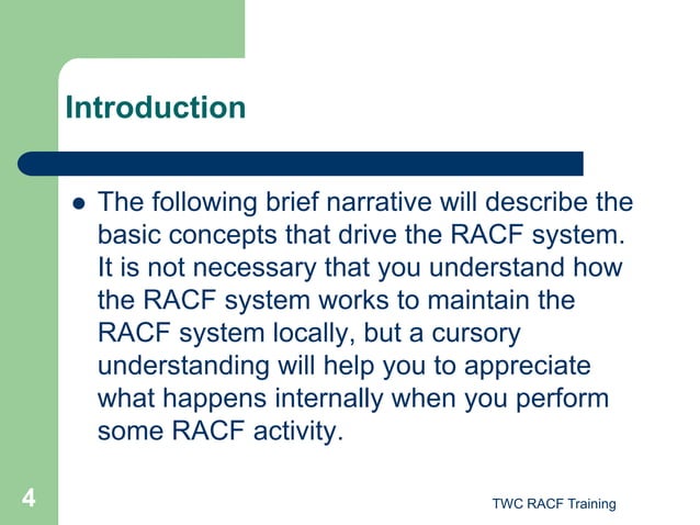 RACF Managers Operating Standards_Procedures.ppt