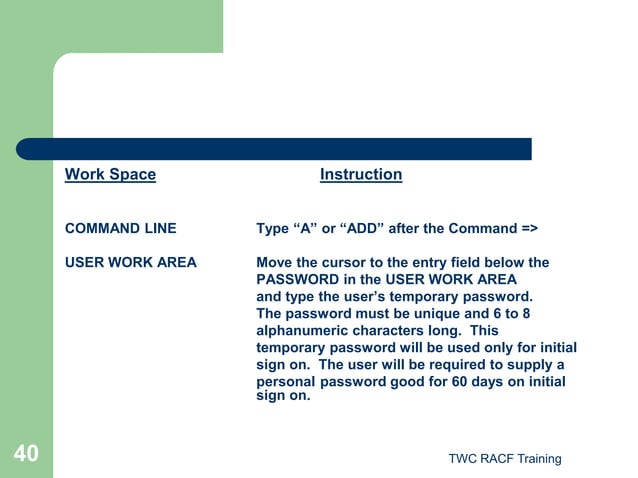 RACF Managers Operating Standards_Procedures.ppt