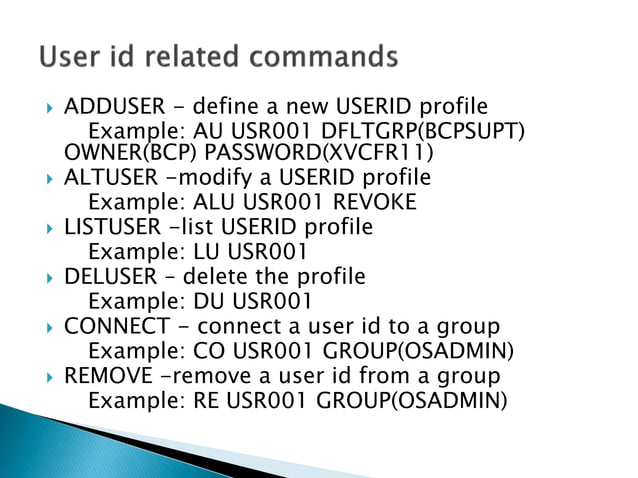 Resource Access Control Facility (RACF) in Mainframes | PPTX