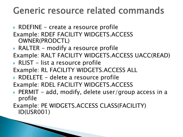 Resource Access Control Facility (RACF) in Mainframes | PPTX