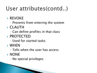 Resource Access Control Facility (RACF) in Mainframes | PPTX