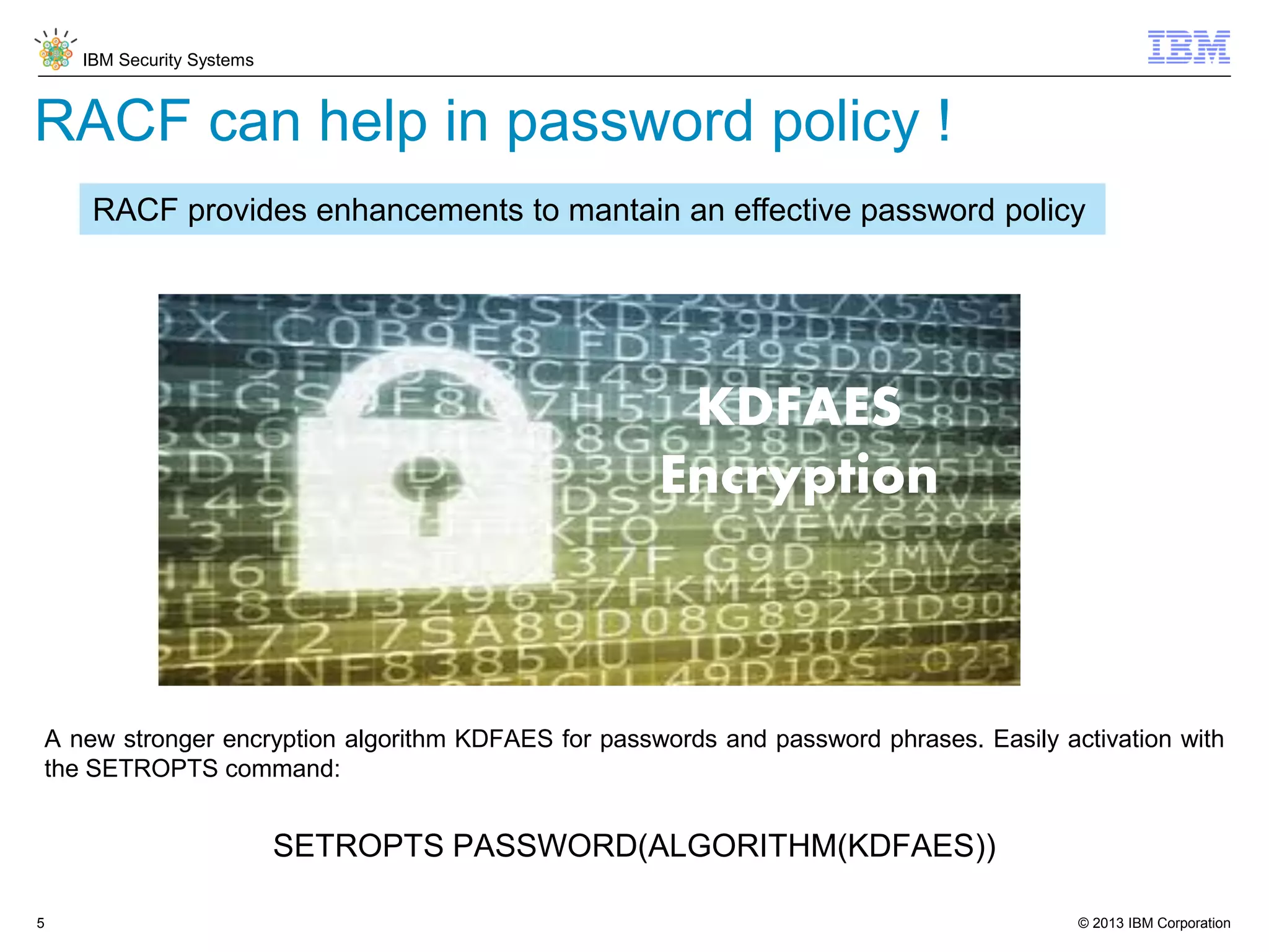 Racf psw enhancement | PPT