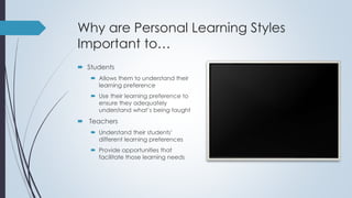 Rachael mohns personal learning style | PPTX | Educational Assessment ...