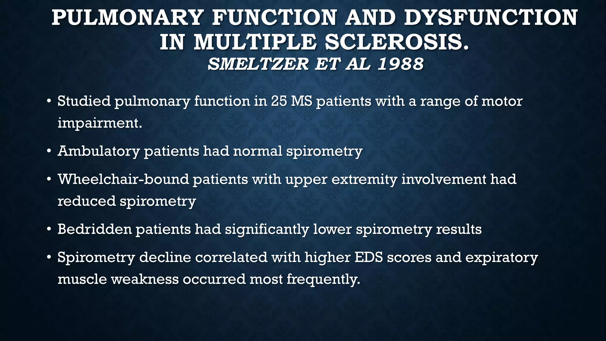 Rachael Moses - Managing respiratory function in advanced Multiple ...