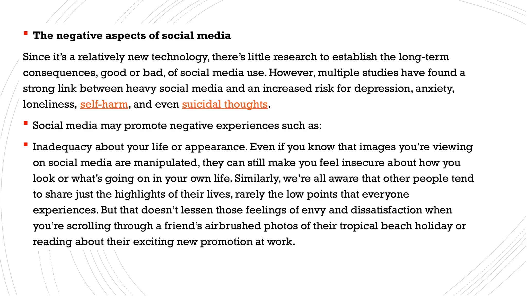 Rachael Presentation Negative effect of social media | PPT