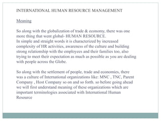 Impact of Globalization on HRM | PPTX