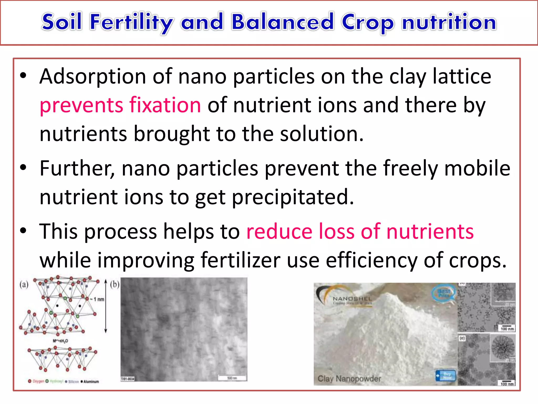Nanotechnology for crop improvement | PPTX