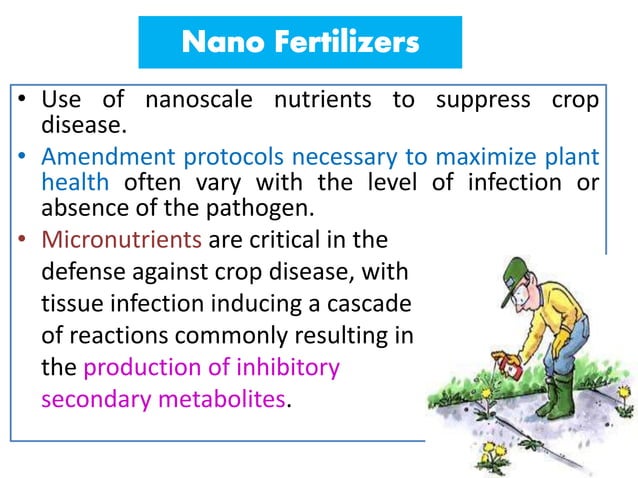 Nanotechnology for crop improvement | PPTX | Chemistry | Science