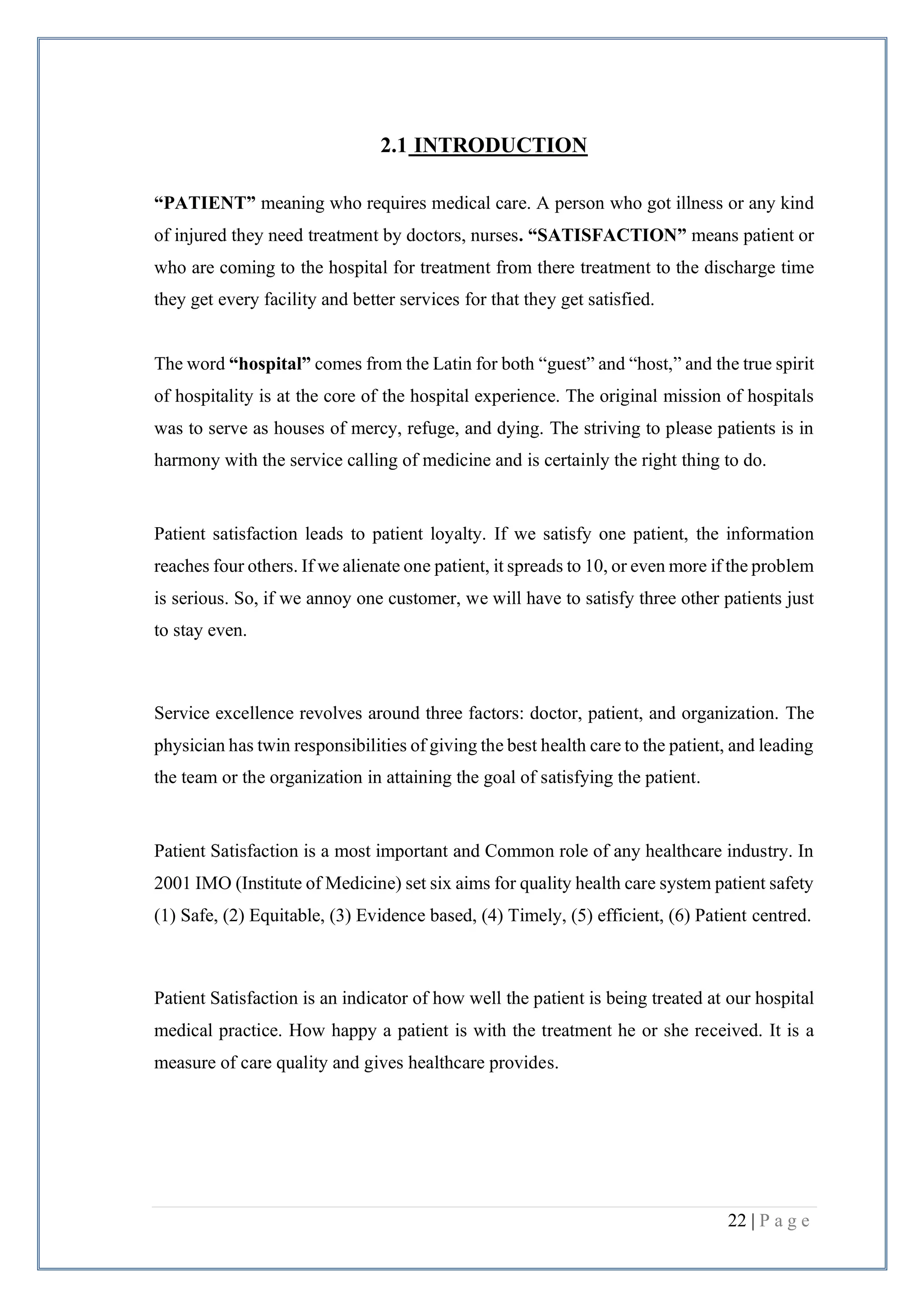 IPD in Patient Satisfaction | PDF