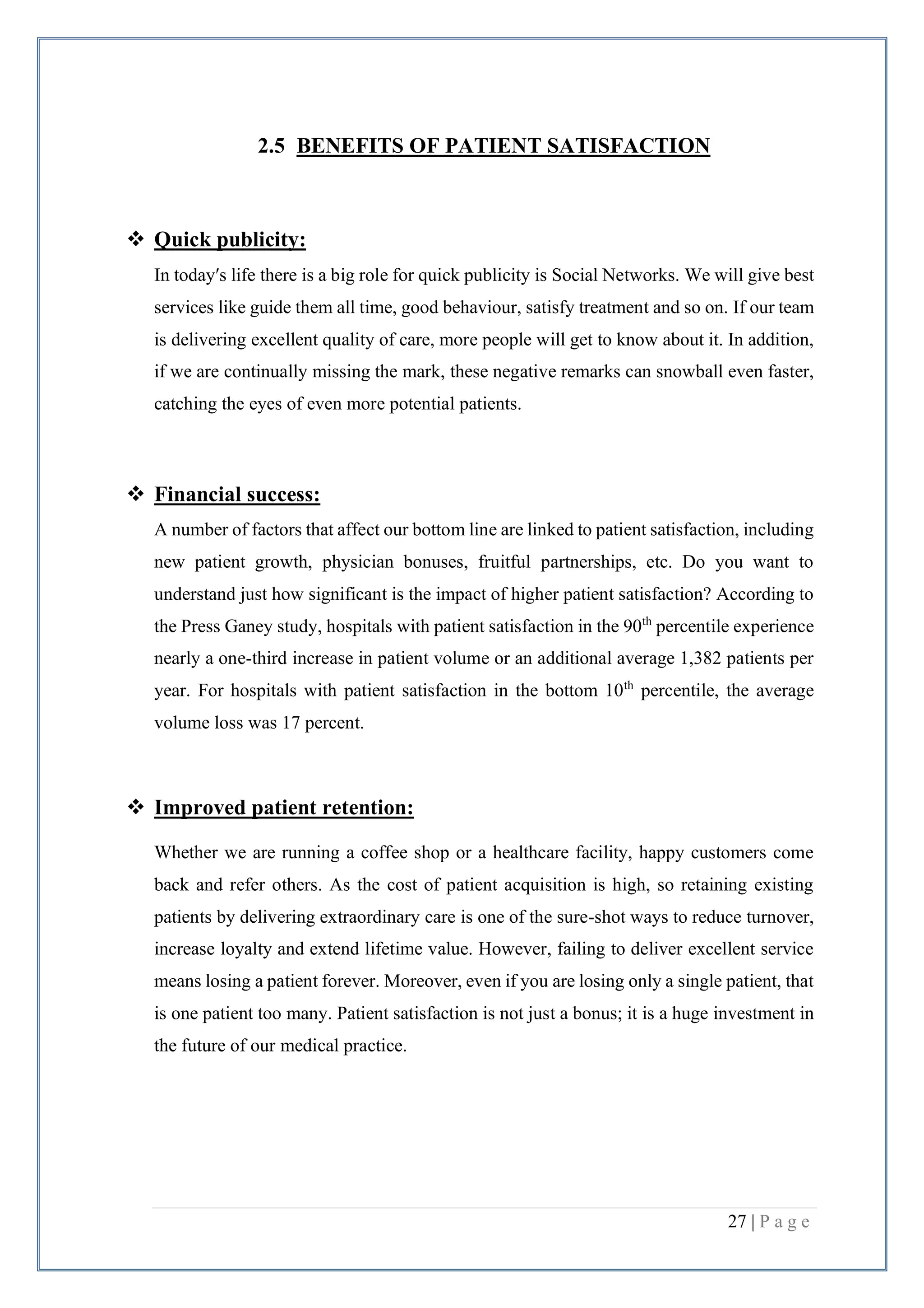 IPD in Patient Satisfaction | PDF