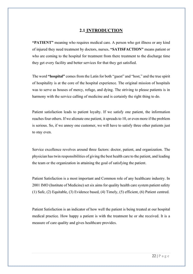 IPD in Patient Satisfaction | PDF