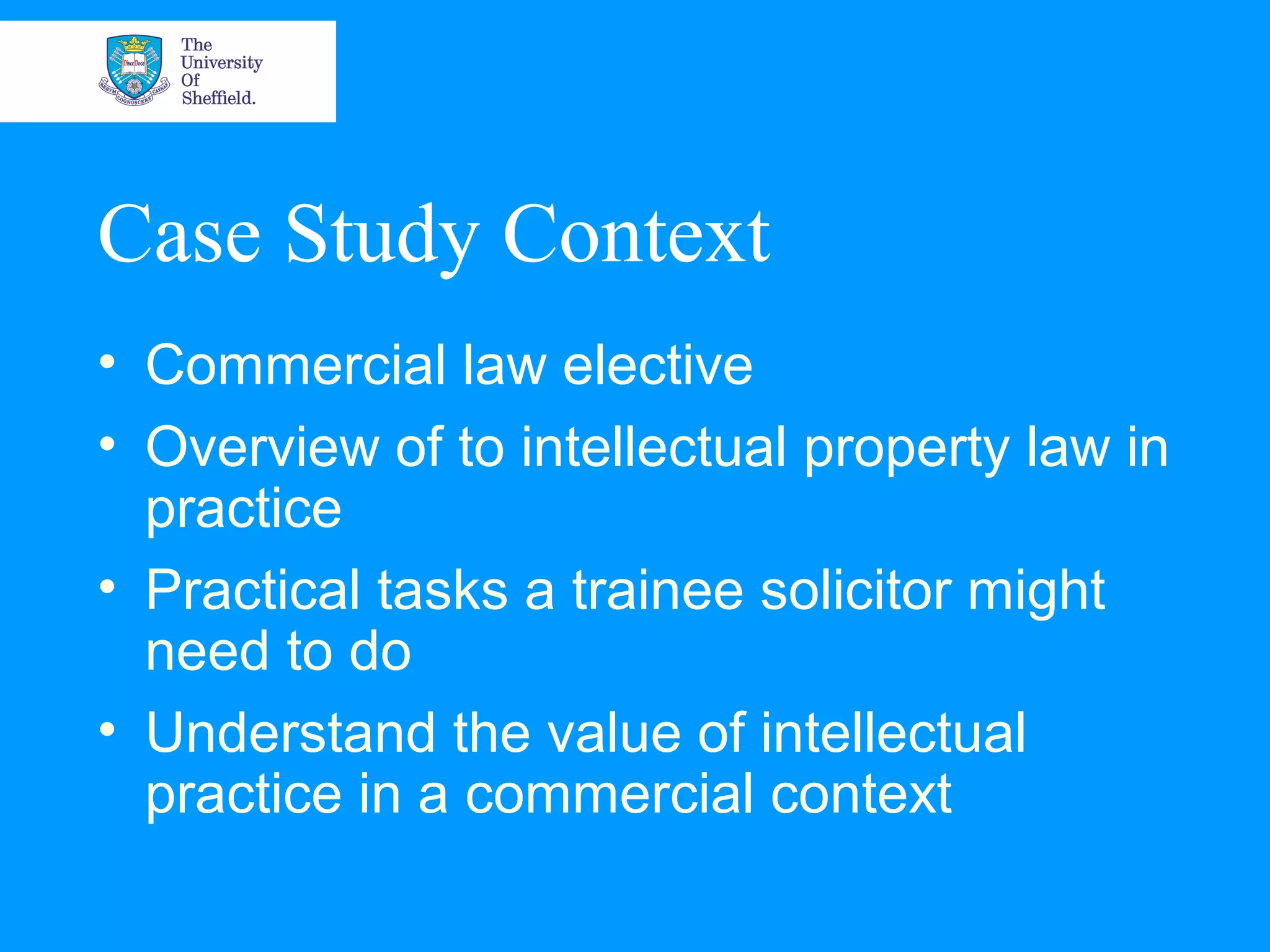Intellectual Property - Case Study | PPT