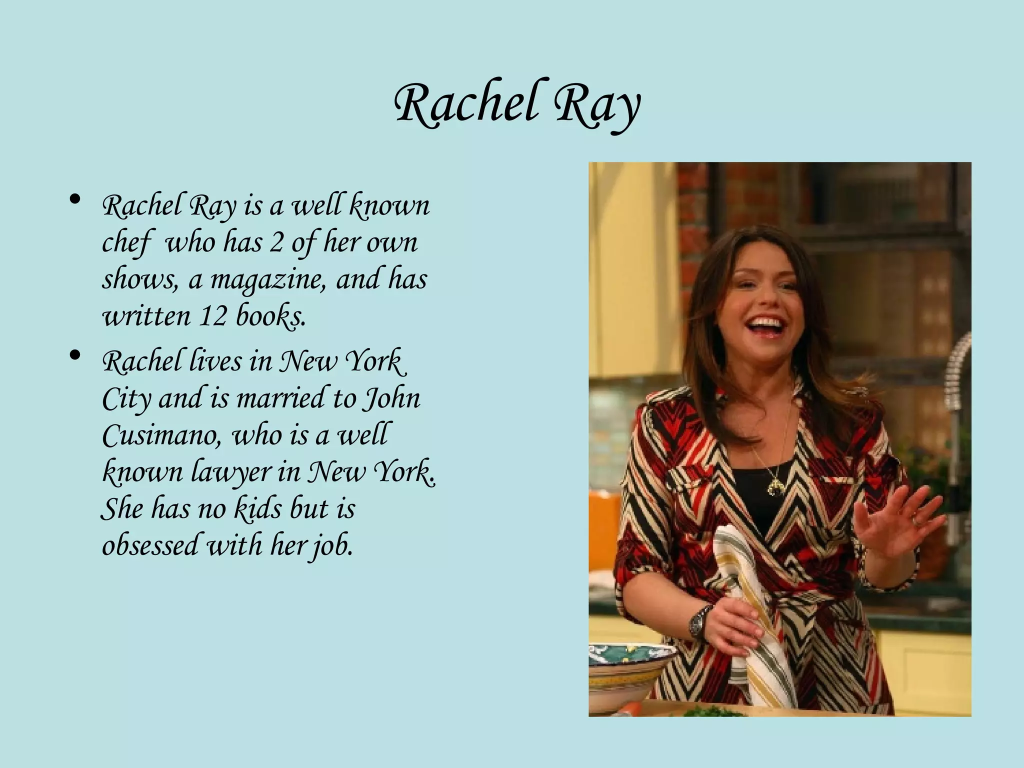 Rachel Ray Pp | PPT