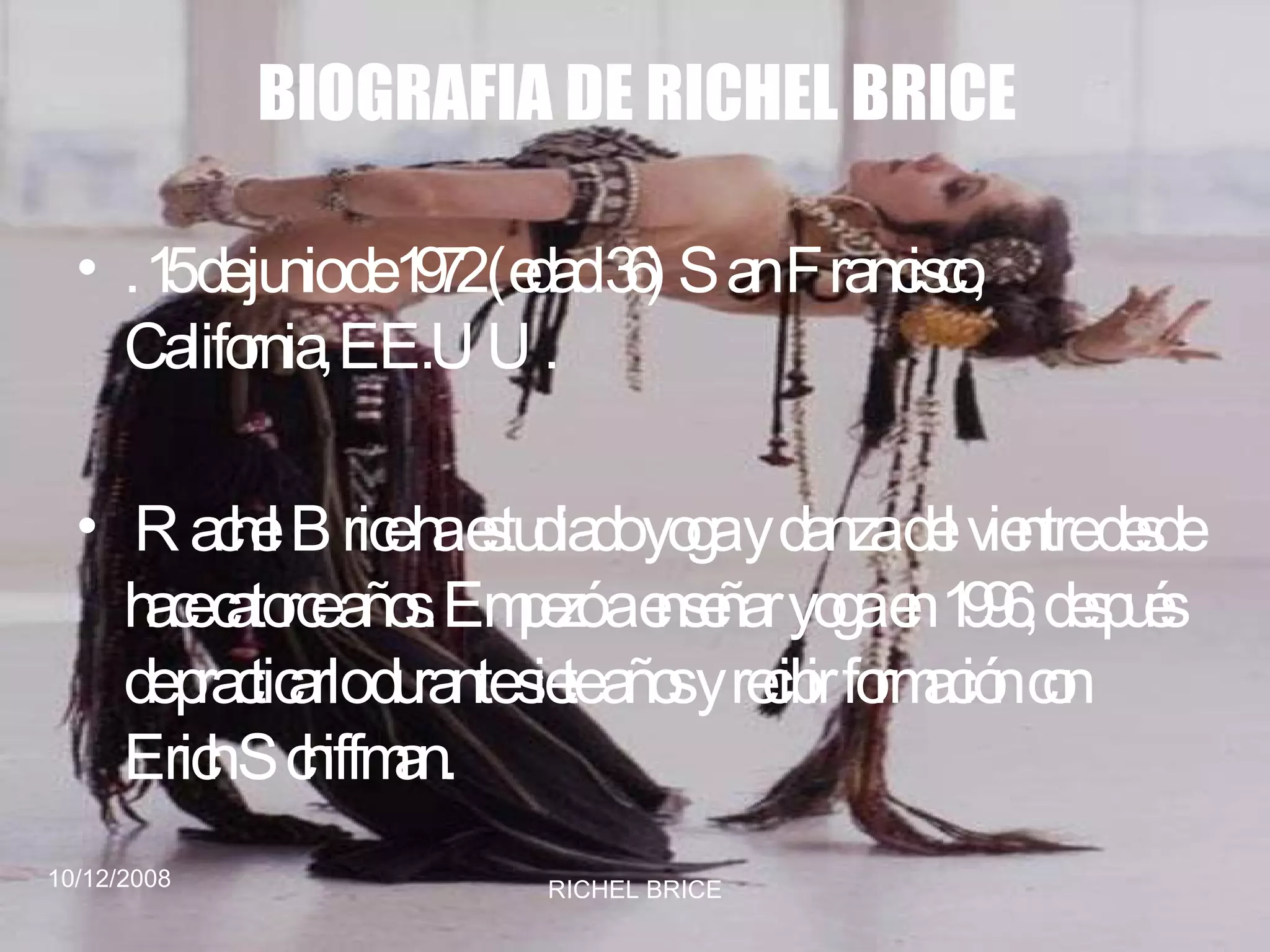 RACHEL BRICE | PPT