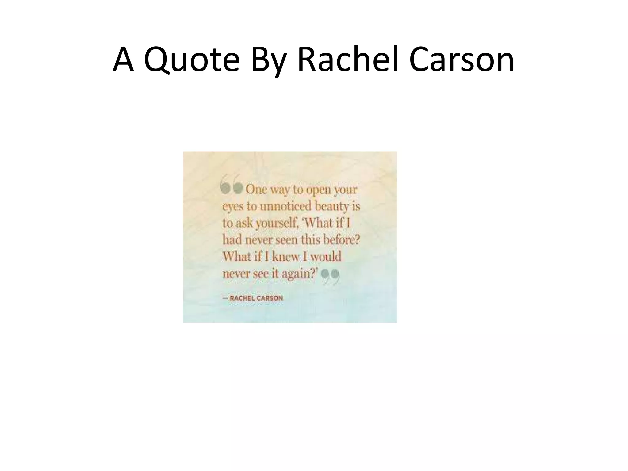 Rachel Carson | PPTX