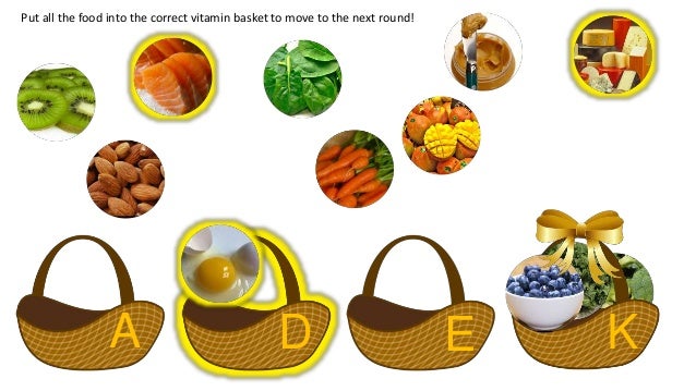 Learning about vitamins with a simple matching game